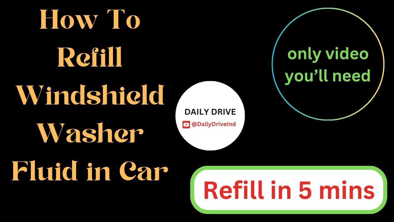 How To Refill Windshield Washer Fluid ? #car #solved - YouTube