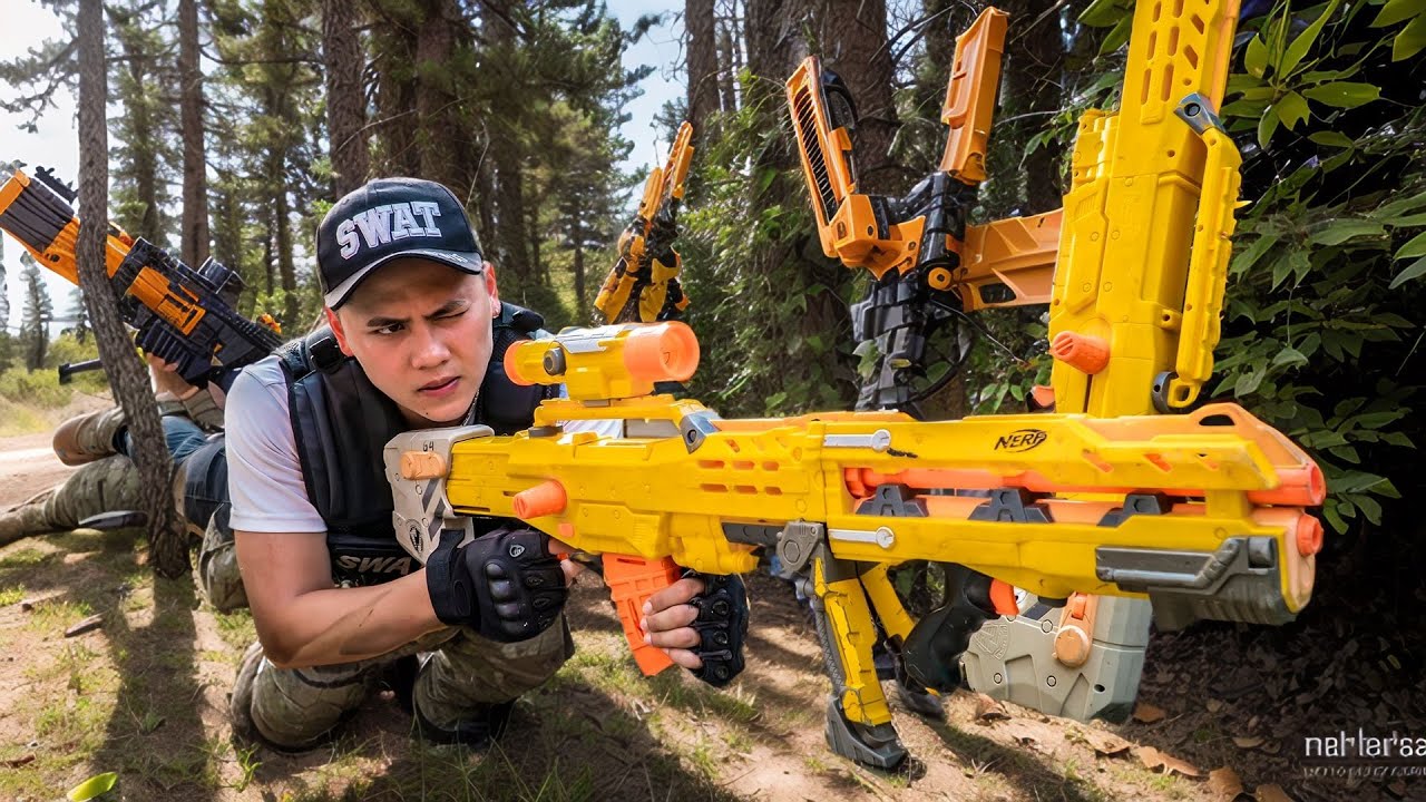 Nerf Gun War : SWAT Confronts Enemies with a Massive Arsenal of Nerf ...
