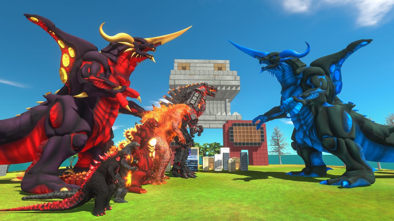 Evolution of Red Evil Godzilla VS Ice Itself - Animal Revolt Battle ...