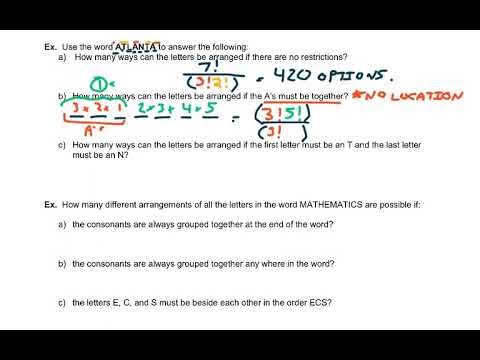 Counting Methods Lesson 4.3 - YouTube