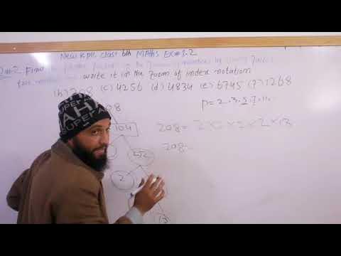 Lecture #5||New kpk class 6th Math||finding Prime factors by factors tree Method||index notation ...