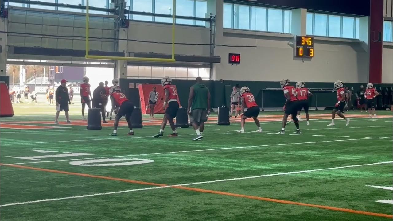 Miami Hurricanes Lb Db Drills March 4 Youtube