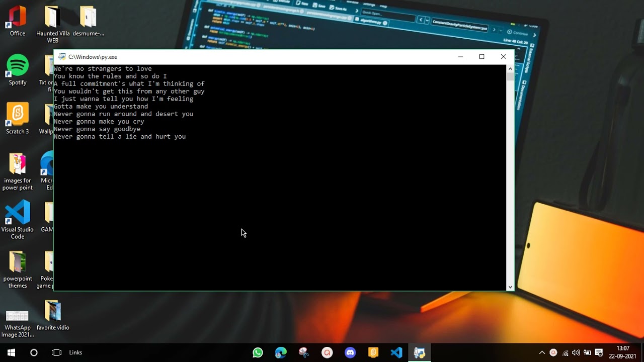 Computer Sings I Am Never Gonna Give You Up..... - YouTube