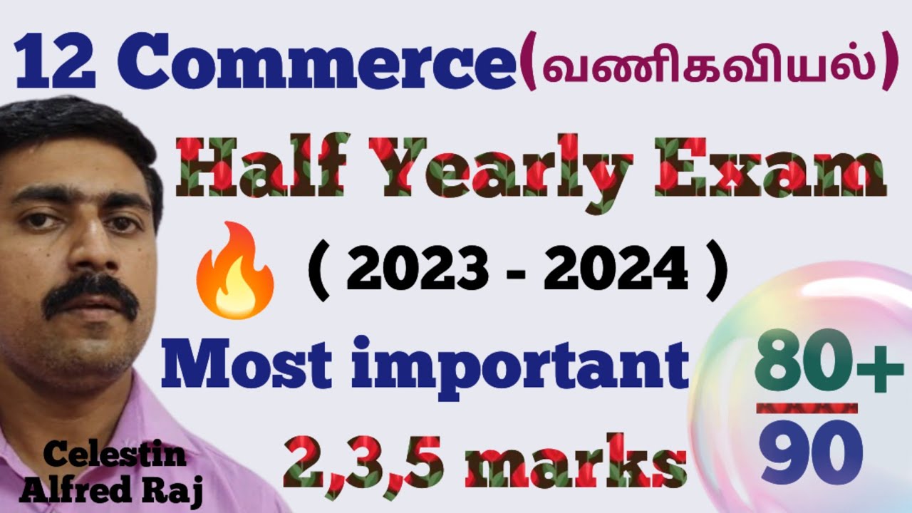 12 Commerce|Most|important|2,3,5 marks|Questions|Half yearly exam 2023 ...