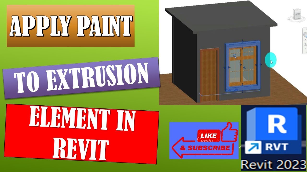 Fast and Easy: Painting Extrusions element in Autodesk Revit - YouTube