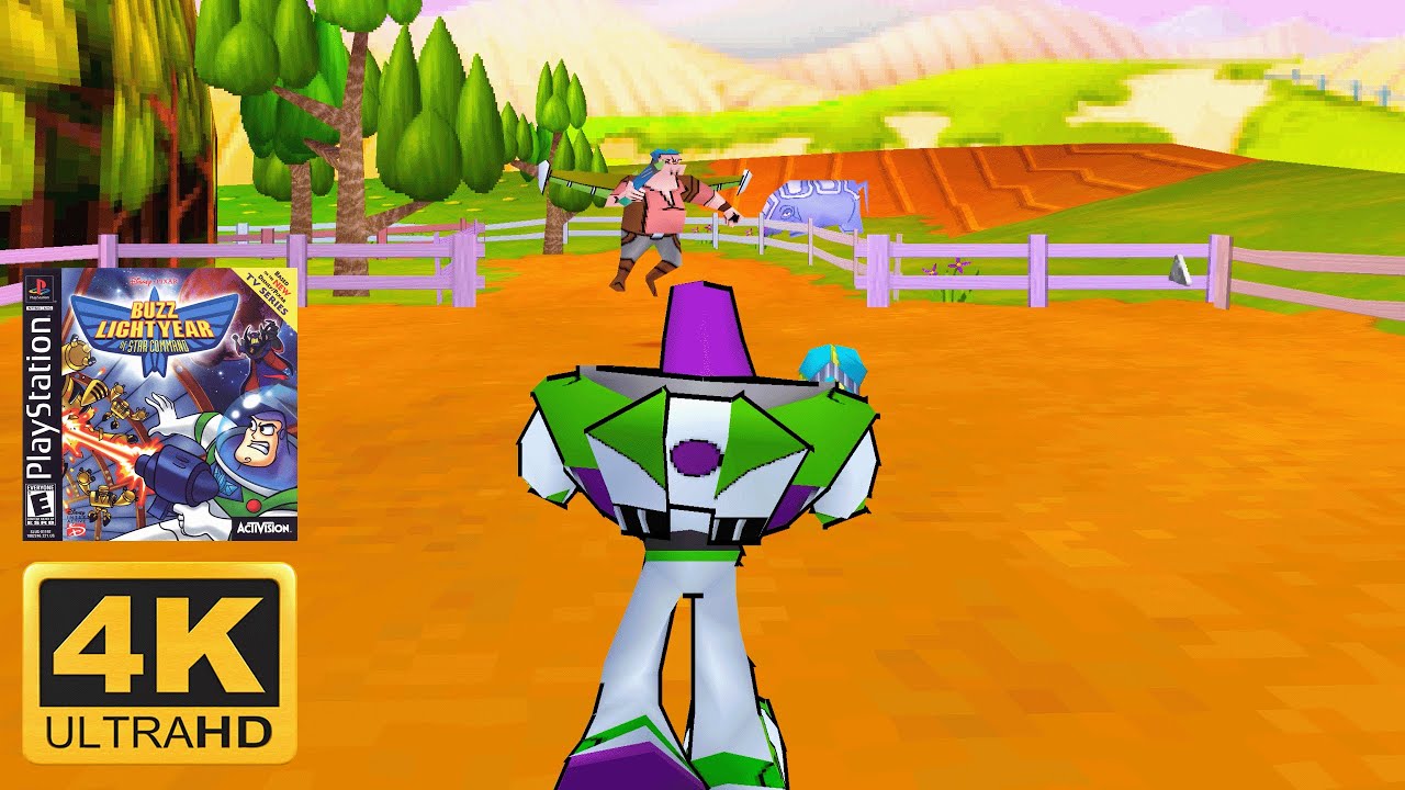 Buzz Lightyear of Star Command (PS1 2000) Remastered 4K 60FPS Full Game ...