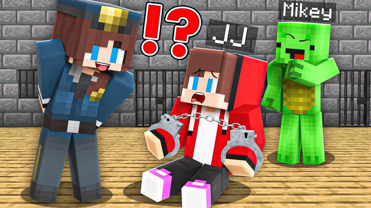 JJ and Mikey vs JJ Sister Prison Escape in Minecraft Challenge - Maizen JJ and Mikey - YouTube