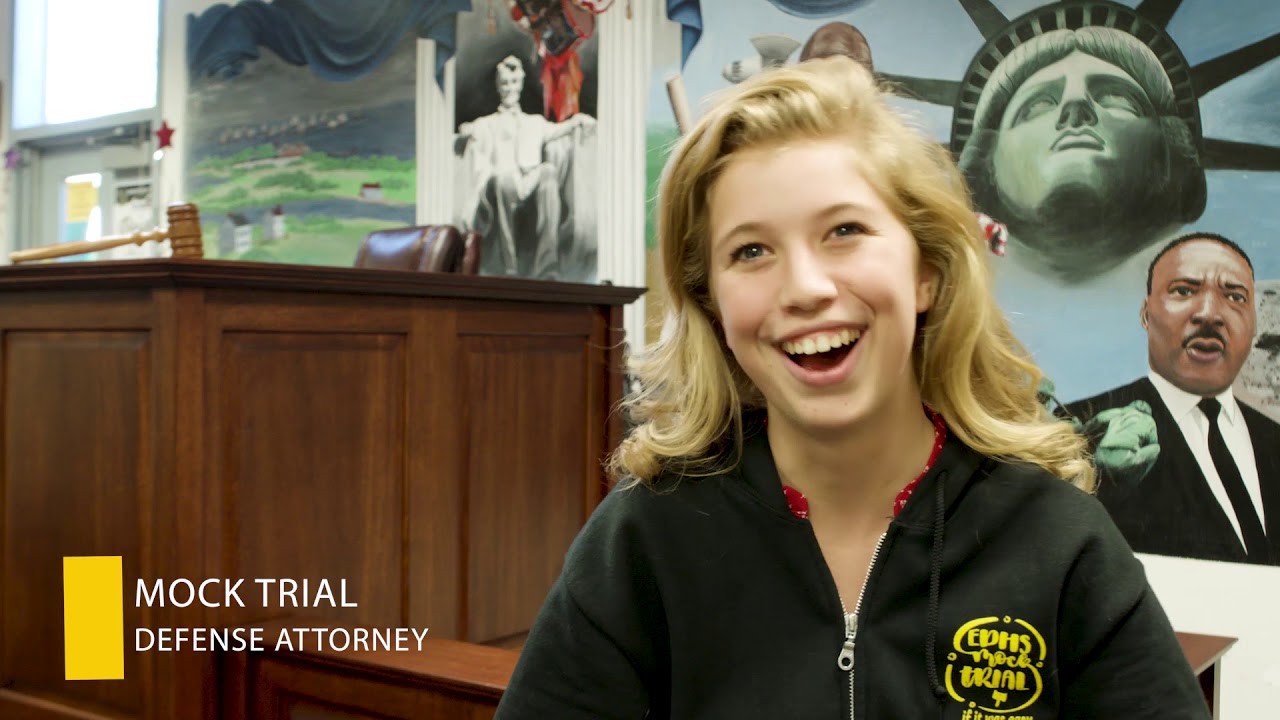 EDHS Mock Trial 2017 Hawk Talk Story - YouTube