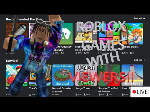 Roblox Games With Viewers! #34 - YouTube