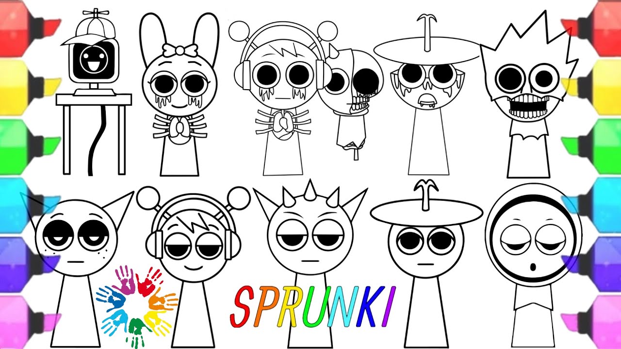 Incredibox Sprunki New Coloring Pages | How to Color New Bosses and ...