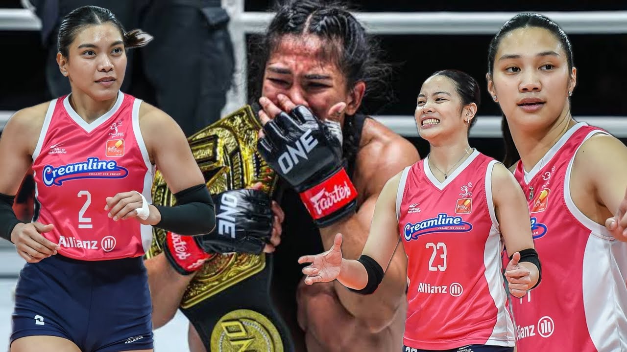 MMA WORLD CHAMPION DENICE ZAMBOANGA SUPER FAN NG CREAMLINE COOL SMASHERS! 🩷 - YouTube