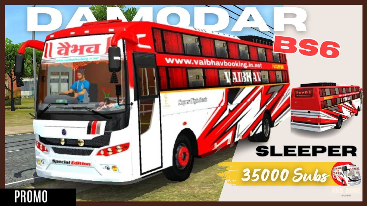 New Damodar Built BS6 AC Sleeper Bus Mod | FULL REVIEW | KRB2002 - YouTube