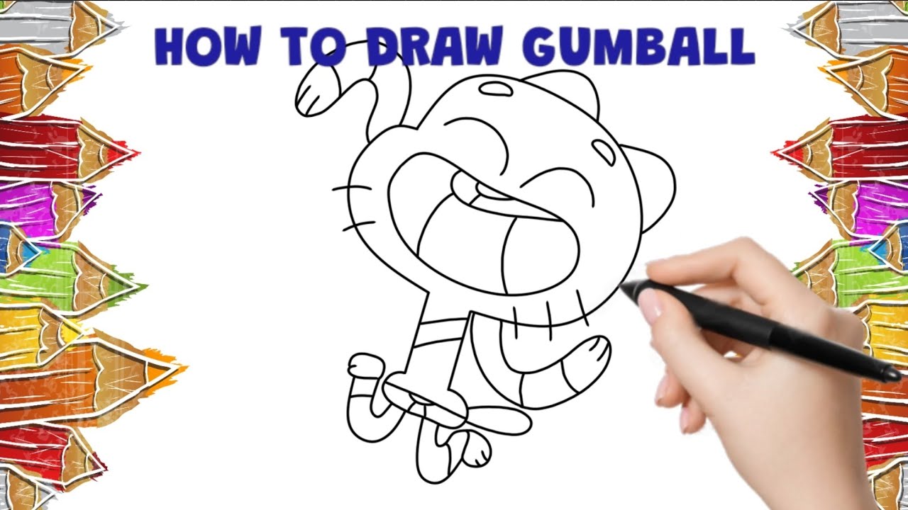 Learn How to Draw Gumball: Easy Step-by-Step Tutorial - YouTube