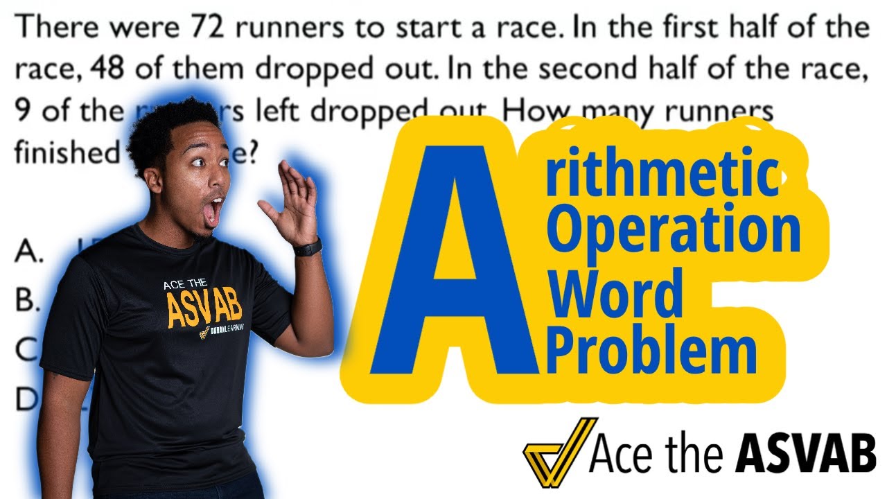 ASVAB Arithmetic Reasoning - Arithmetic Operations Word Problem ...