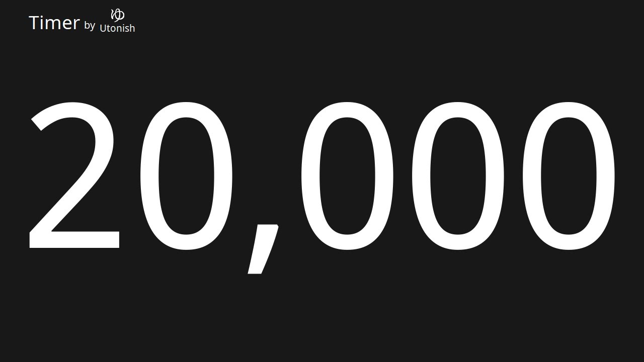 20000 Second Countdown Timer YouTube