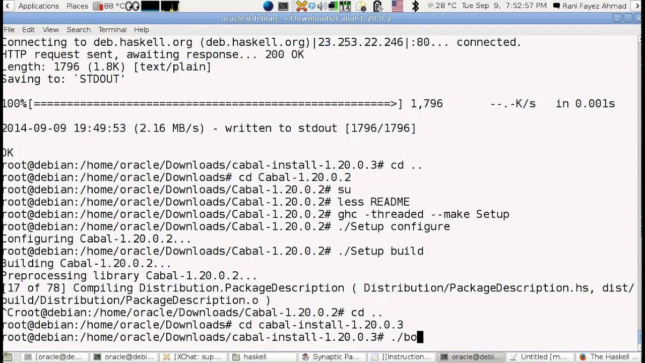 Haskell Programming Tutorial-1: Installing the compiler on stable Debian Linux (English Version ...