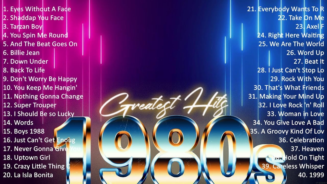 Greatest Hits Of The 80s ~ 80s Music Hits ~ The Best Songs Of The 80s ...