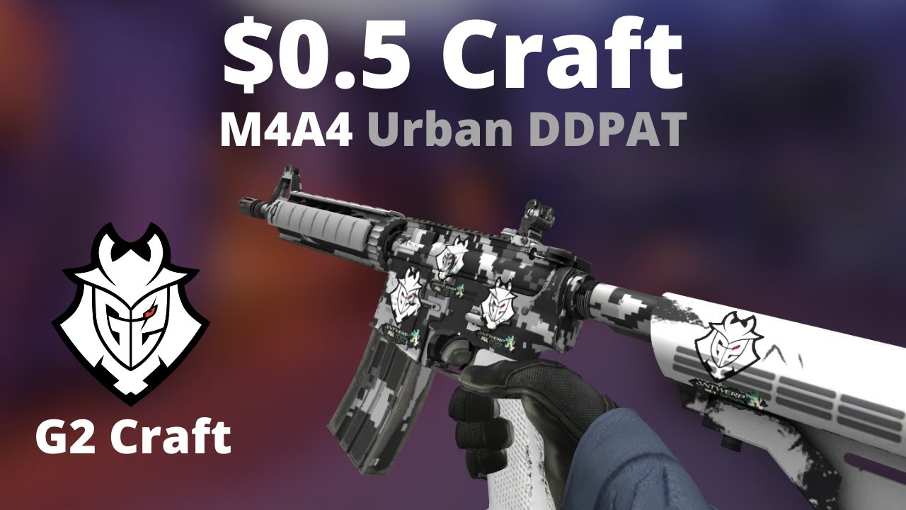 SIMPLE $0.50 G2 Craft!! M4A4 Urban DDPAT Antwerp Major 2022 - YouTube
