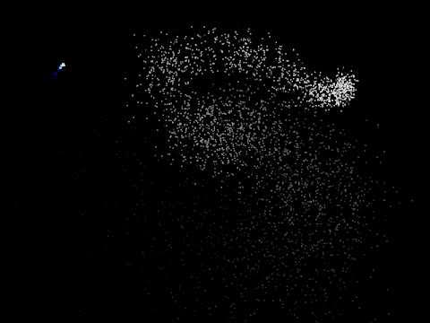 Interactive Particle System (high def) - YouTube