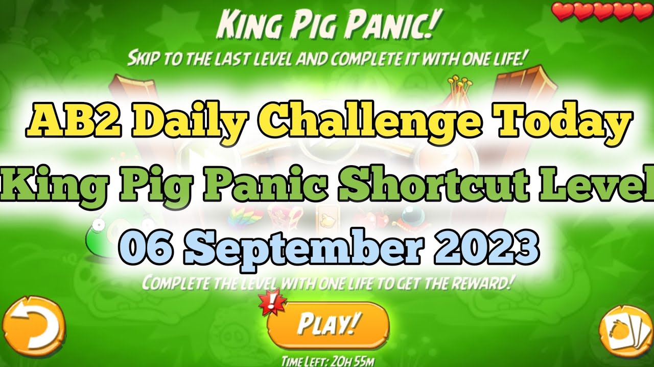 Angry Birds 2 AB2 King Pig Panic Shortcut Level! - YouTube