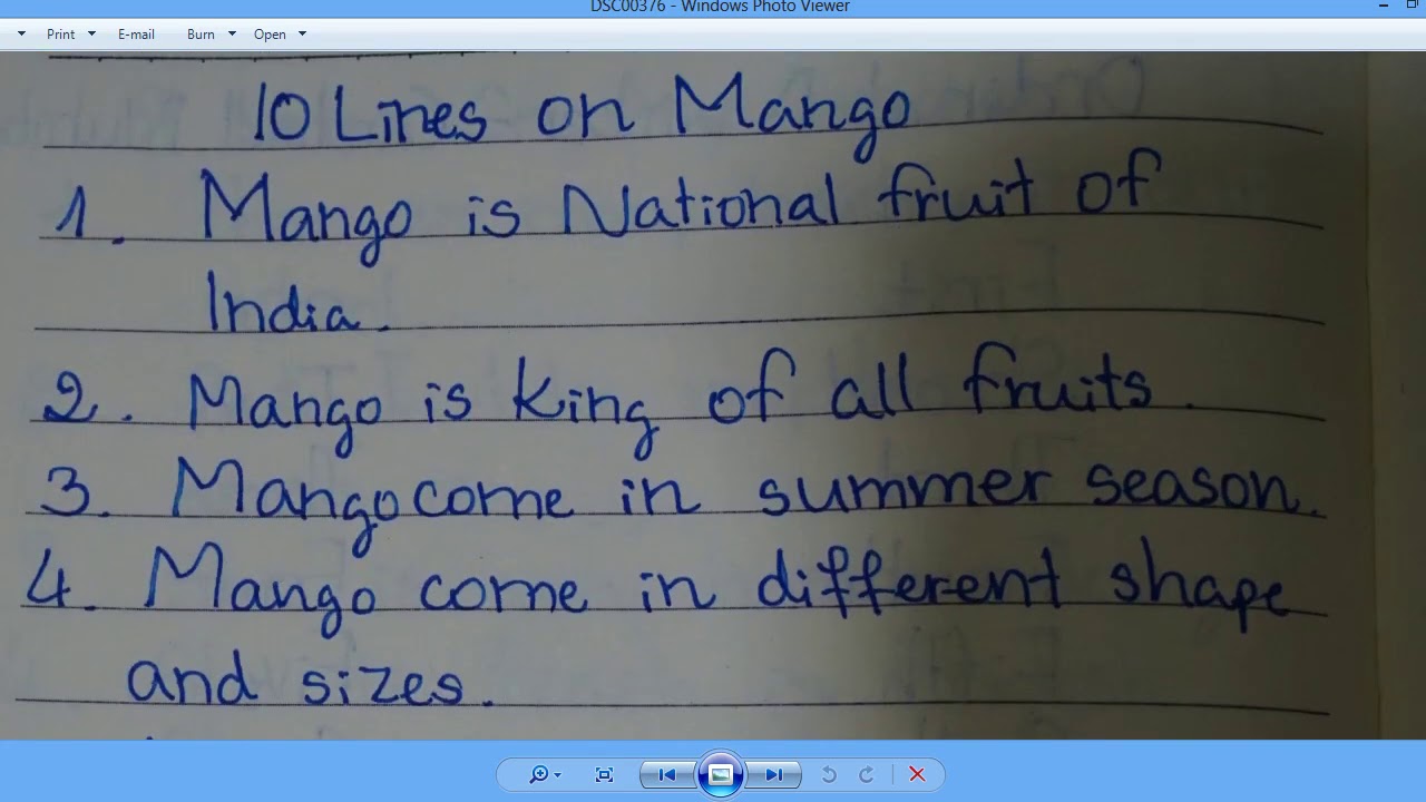 10 Lines Essay On MANGO | MANGO Essay in English - YouTube