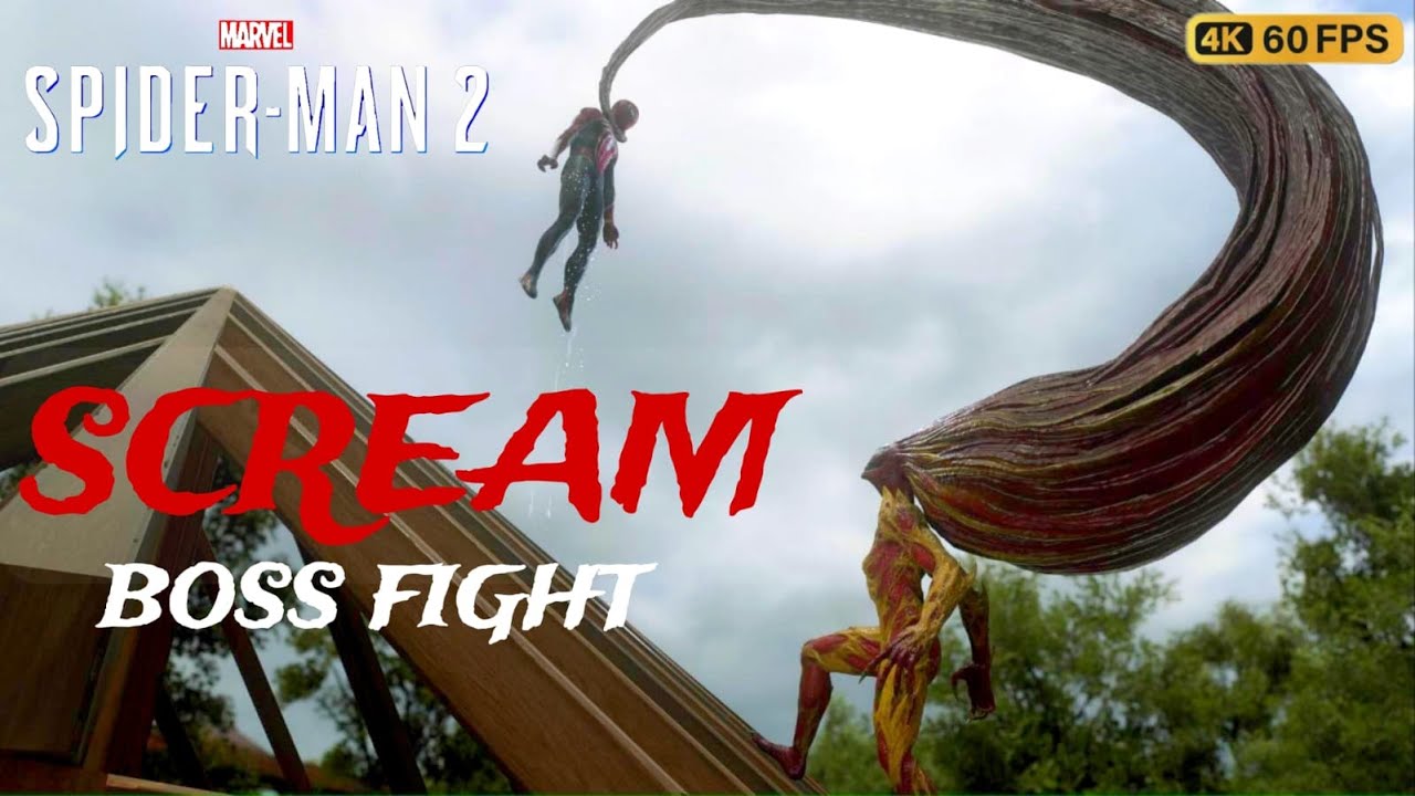 Spider-Man 2 PS5 | Shocking Scream Boss Fight Gameplay" - YouTube