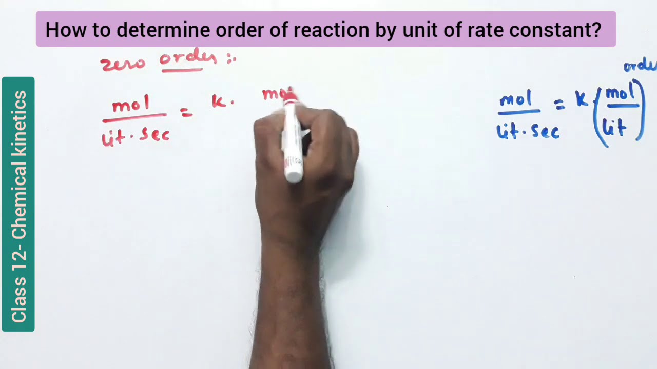Q How To Find Order Of Reaction By Unit Of Rate Constant Class 12 Chemical Kinetics YouTube Q How To Find Order Of Reaction By Unit Of Rate Constant Class 12 Chemical Kinetics YouTube