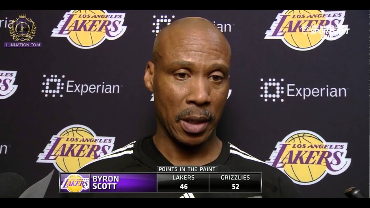 Bryon Scott Post Game Interview - Lakers vs Grizzlies - YouTube