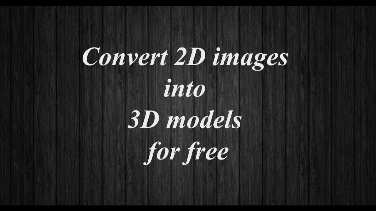 Convert 2D images to 3D Objects for free | Monster mash | convert 2D ...