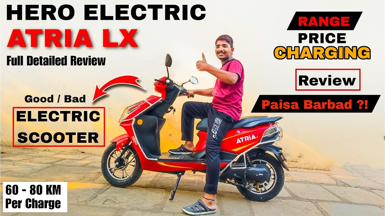 Hero electric atria LX detailed scooter review || Electric bike || zero ...