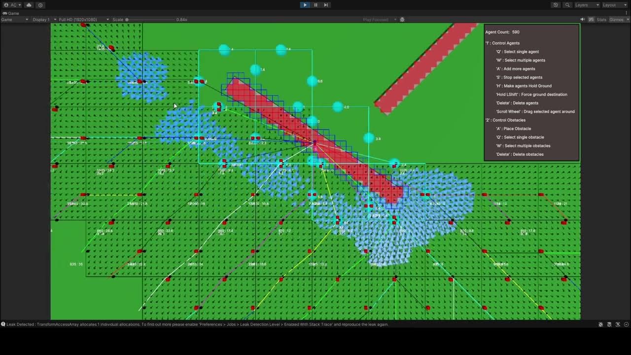 Flow Field Navigation - Pathfinding Towards Obstacles - YouTube