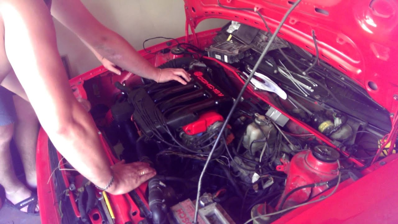 SkyForce`s Red Corrado Minsk First Engine Start ABF [Part 1] - YouTube