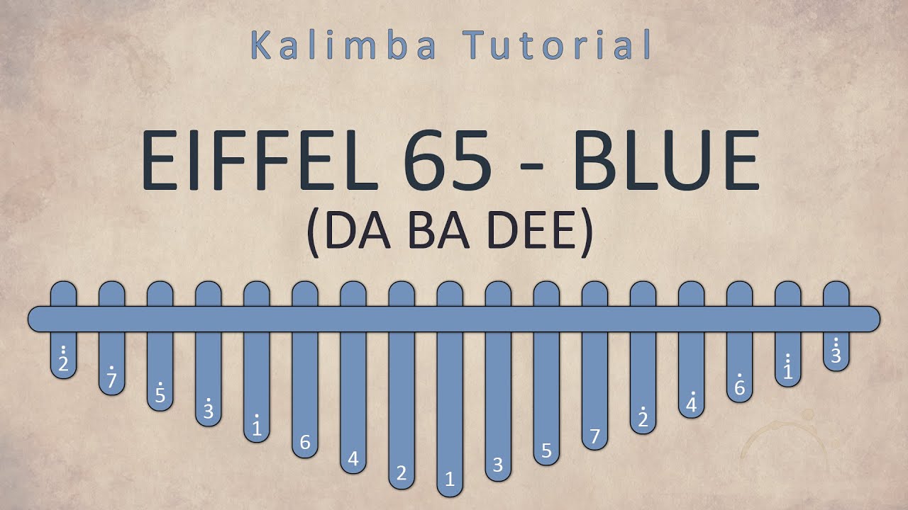 Eiffel 65 - Blue | Kalimba Tutorials - YouTube