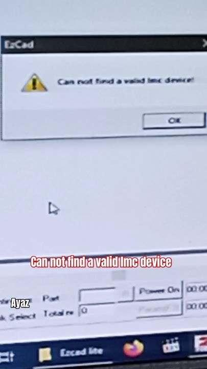 Can not find valid lmc device | EZCAD laser marking machine #ezcad2 #lasermarking #automobile ...
