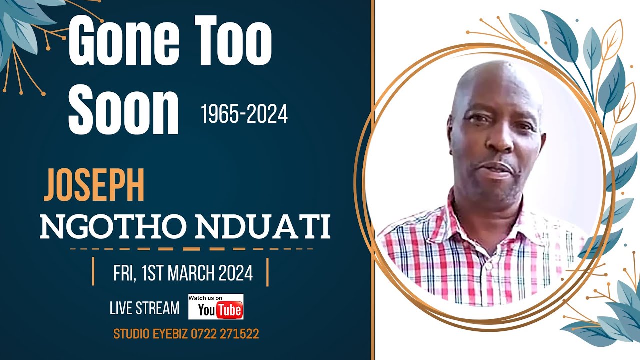 FARE THEE WELL Joseph Ngotho Nduati - YouTube