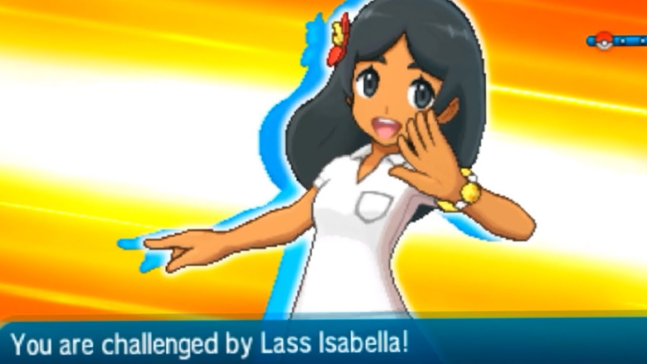 Pokemon Sun & Moon - Lass Isabella - Route 2 - YouTube