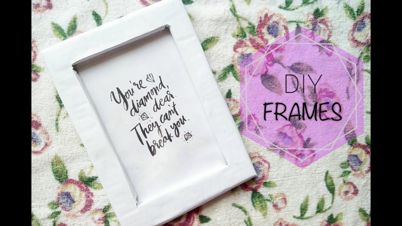 {DIY}- 3D Shadow Cardboard Frames - YouTube