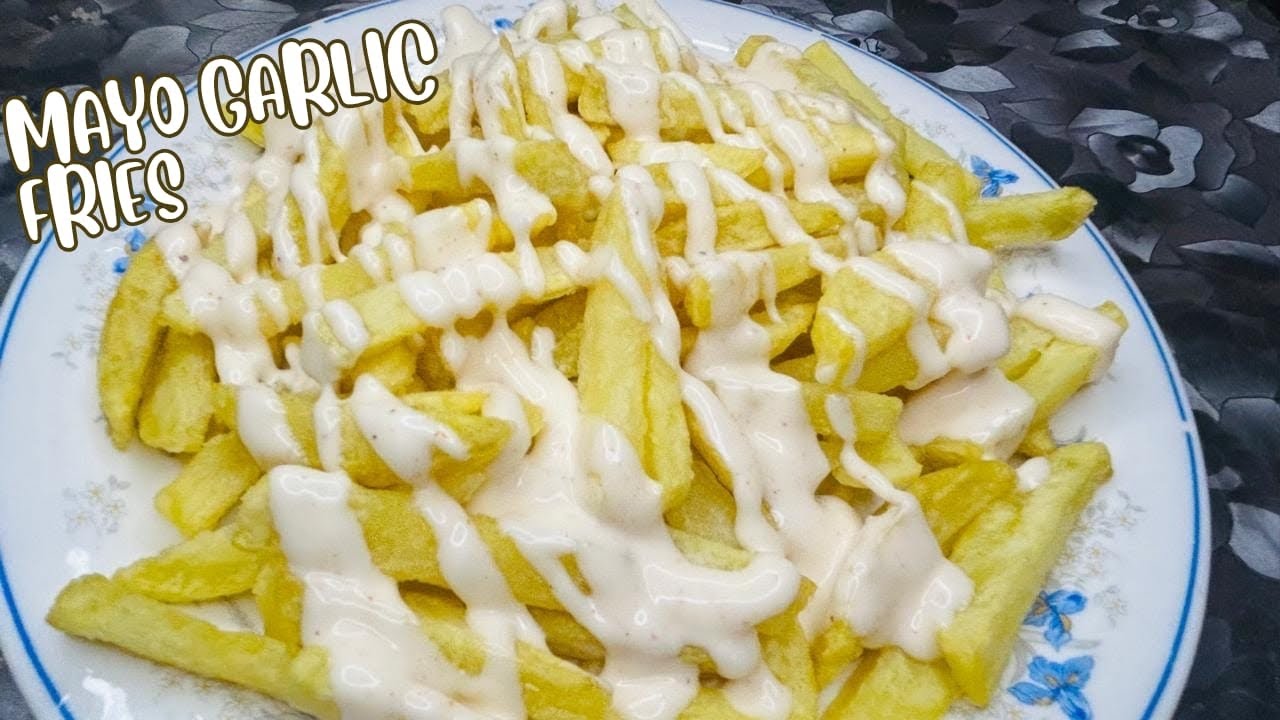 Restaurant style Mayo Garlic Fries| Recipe By Three Flavours - YouTube