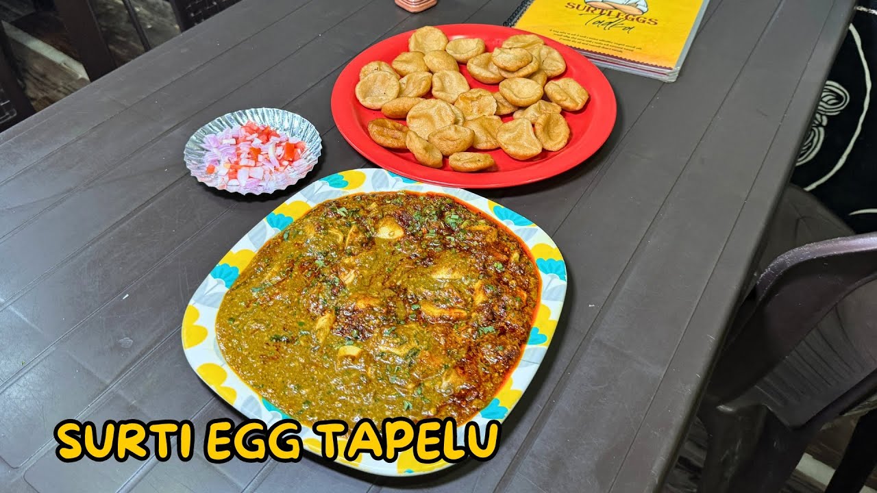 Unique Boil Anda Tapelu of Surat | Surti Egg Tadka | Street Food Recipe ...