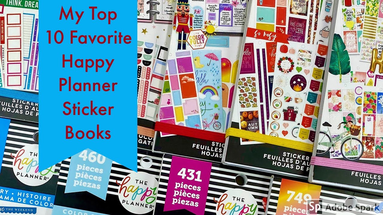 Top 10 Happy Planner Sticker Books - YouTube