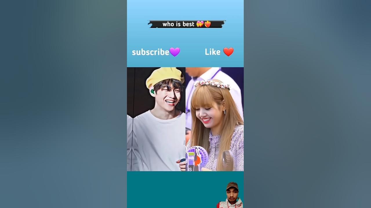 Lisa V's jimin🔥 looking so cute black pink V's bts boy 💞#cute #bts #blackpink #reaction #love# ...