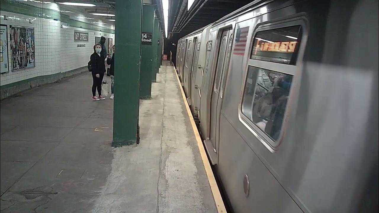 R160 Half Cuomo Ad Wrapped F train Departs 14 St - YouTube