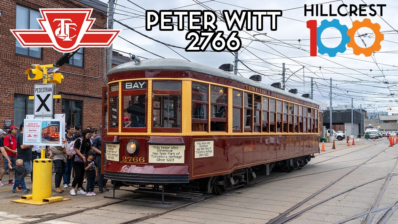 TTC Peter Witt 2766 Streetcar Ride at Hillcrest Open House - YouTube