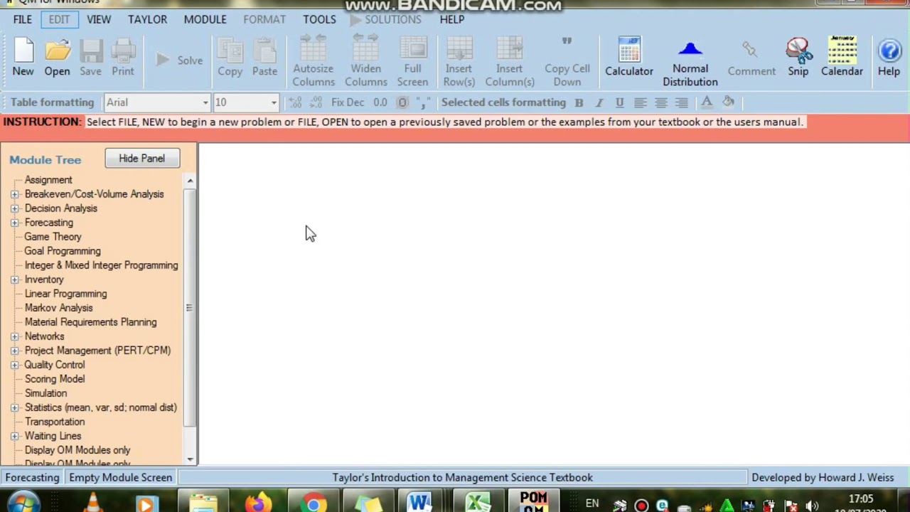 Analisis Peramalan (Forecasting) dengan menggunakan aplikasi QM for ...