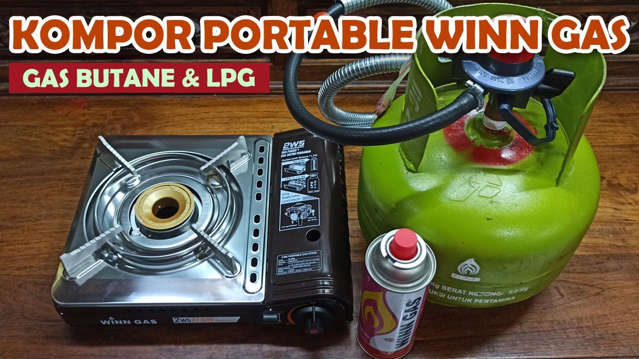 Review Kompor Portable Winn Gas W2WS dan regulator W-900M dengan gas ...