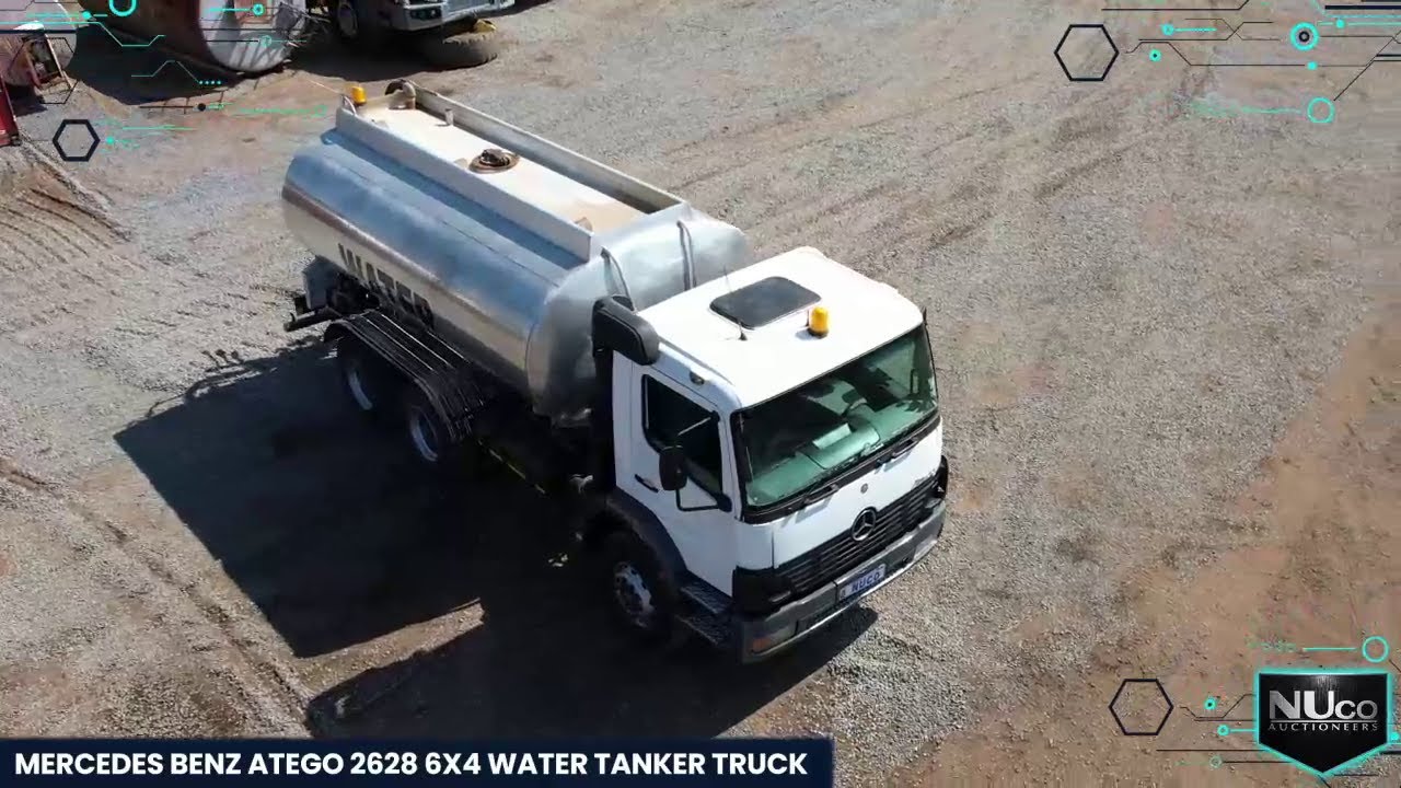 MERCEDES BENZ ATEGO 2628 6X4 WATER TANKER TRUCK | NUco Auctioneers ...