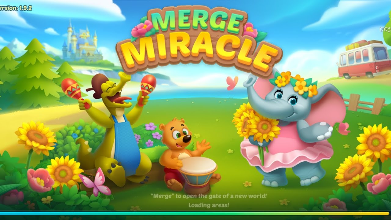 MERGE MIRACLE|MERGE TO OPEN THE GATE OF A NEW WORLD|TREASURES|CASTLE|LEVEL 1,2,3,4 - YouTube