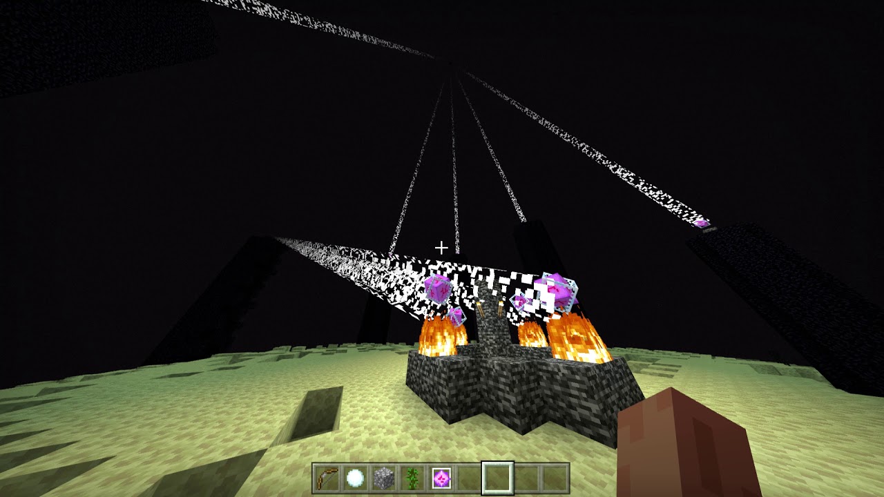 Minecraft explosion arrow vs ender dragon - YouTube