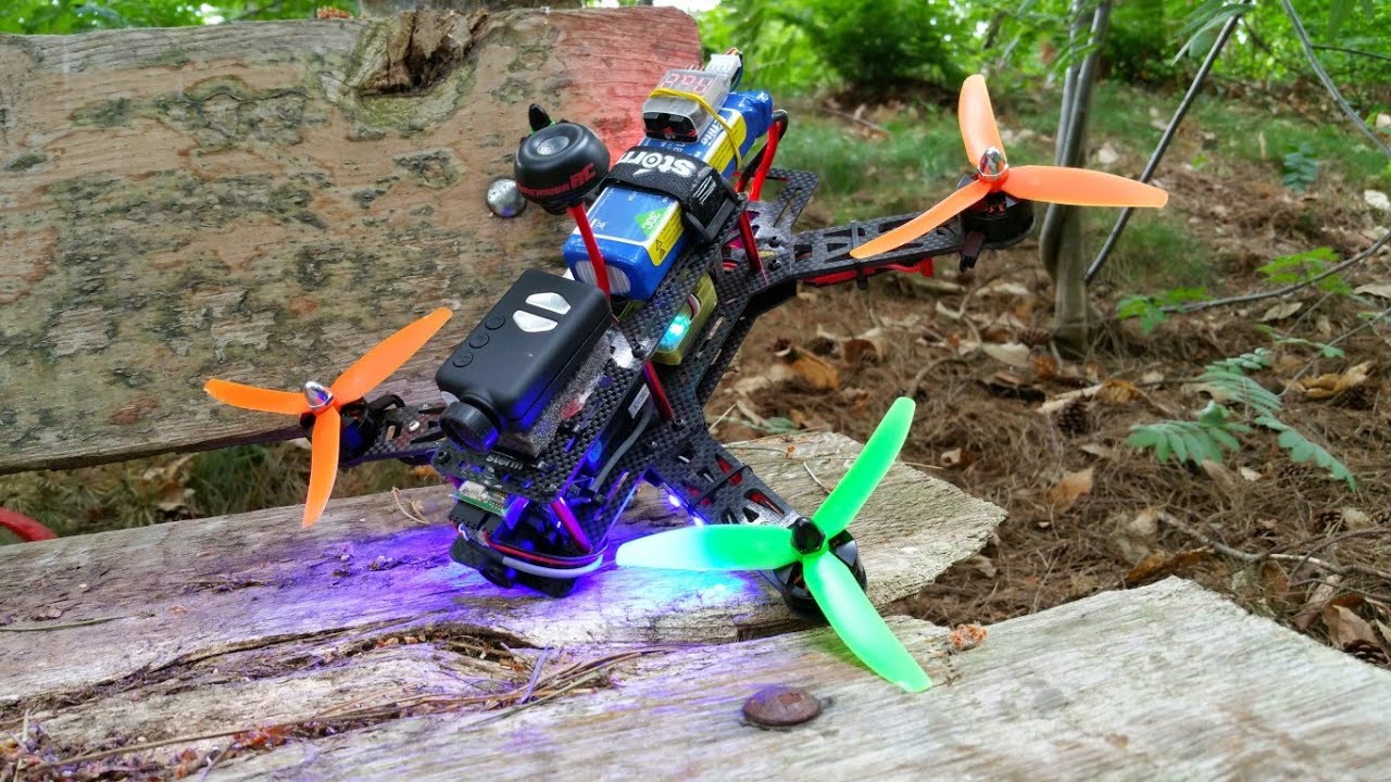 Racing quadcopter FPV Forest NEW parkour crashes! - YouTube
