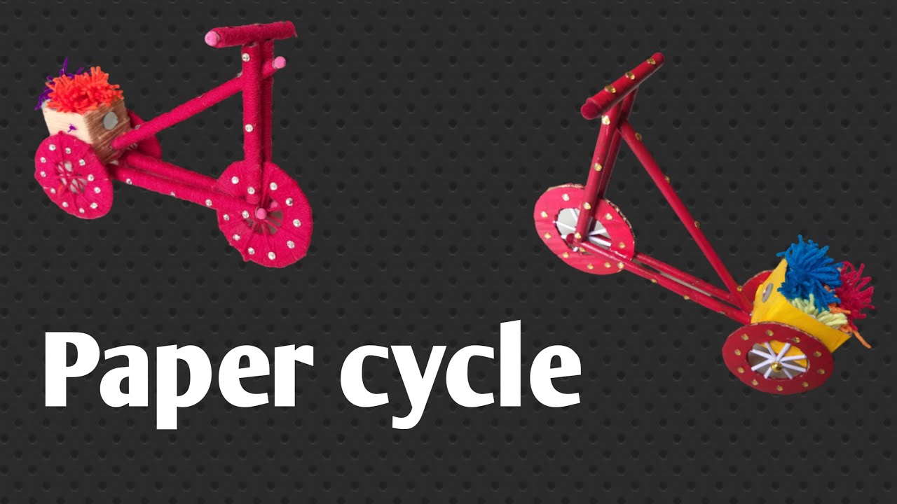 ഒരു അടിപൊളി സൈക്കിൾ || How To Make A paper cycle || DIY Simple Paper ...